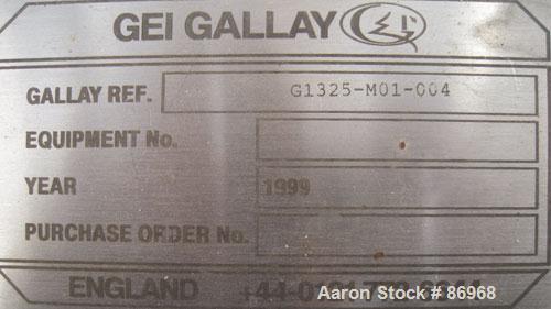 Used- GEI Gallay Stackable Tote Bin, approximatel