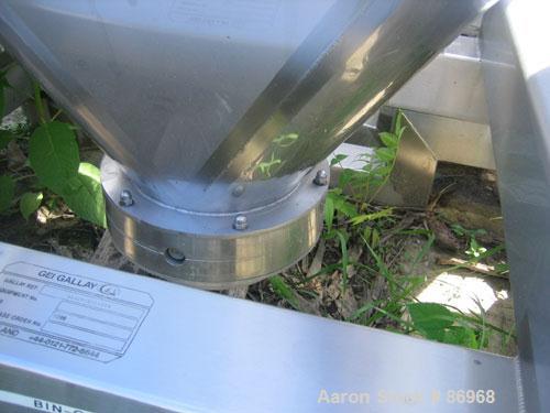 Used- GEI Gallay Stackable Tote Bin, approximatel