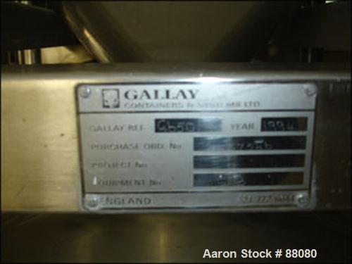 Used- Gallay Tote Bin, Approximately 28 Cubic Fee