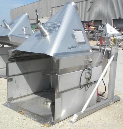 Used Custom Powder Systems Bin/Drum Dumper, model 1176200, 304 stainl