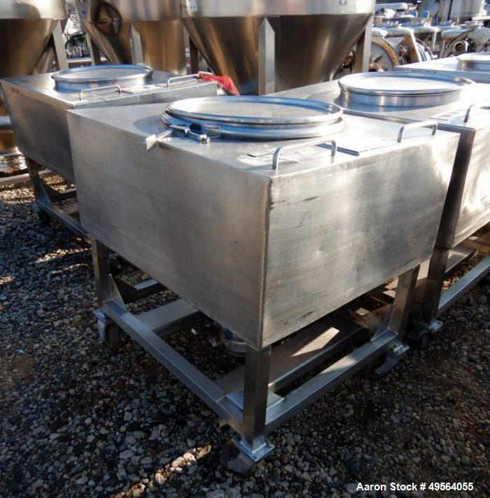 Used Portable Product Stainless Steel Transfer Tote, Approximate 35 C