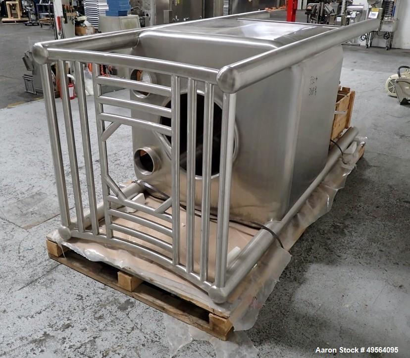 Used Matcon Storage Bin, Stainless Steel Construction. Cone bottom wi