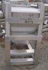 Used GEI Gallay Stackable Tote Bin, approximately 20 cubic feet, stai