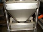 Used- GEI Gallay Stackable Tote Bin, approximatel