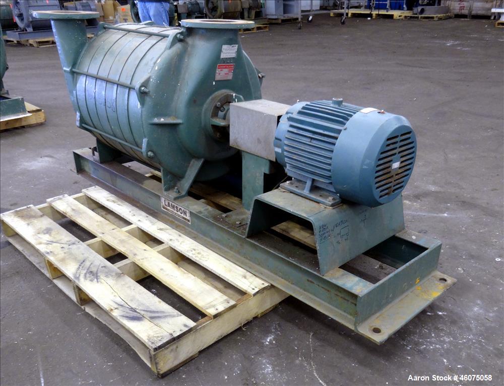 Used Lamson Multistage Centrifugal Blower, Model 407-0-7-AD, Carbon S