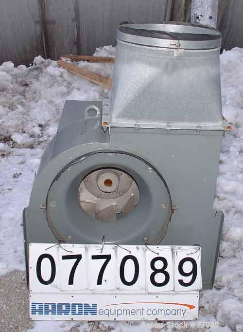 USED: Loren Cook vertical blower, model MD-180 CAS. Aluminum blade, 1