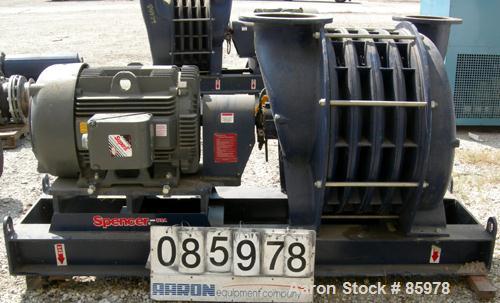 USED: Spencer Power Mizer high efficiency multi-stage centrifugal blo