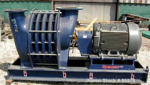 USED: Spencer Power Mizer high efficiency multi-stage centrifugal blo