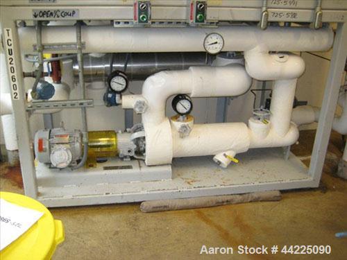 Used Wellman Thermal System Inc. Temperature Control Skid. With Durco