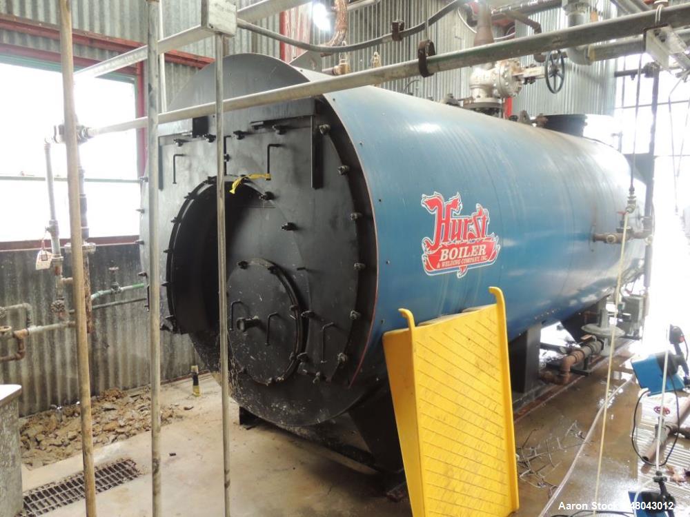 Used Hurst Wet Back Scotch Boiler. Rated 200 psi. 8625 steam lbs/hr.