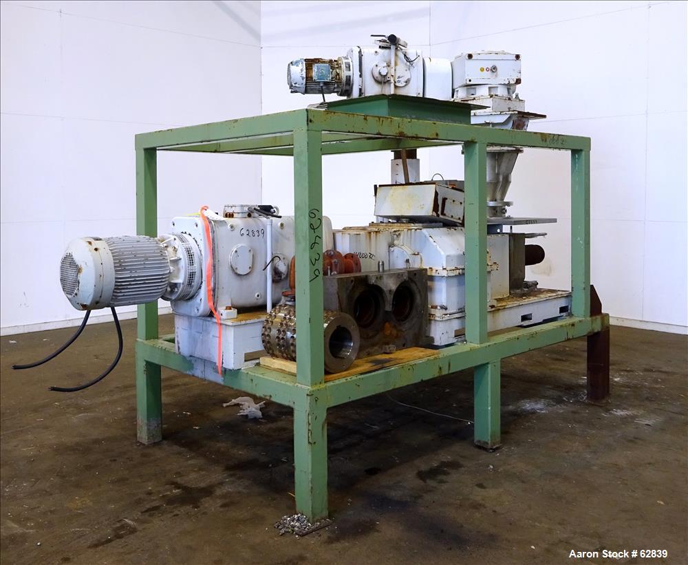 Used Bepex Compactor Briquetter, Model K300/200. Rolls measure 11.7"