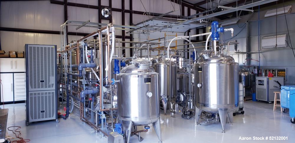 Used-Ethanol Extraction System: Includes: 2x 500L