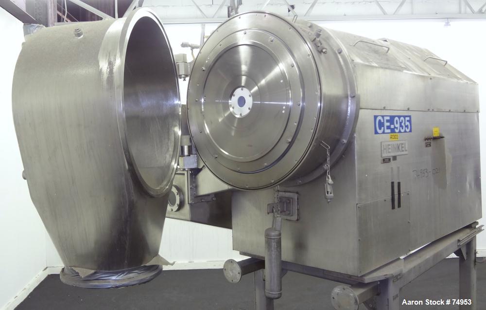 Used Heinkel HF-600 Inverting Filter Centrifuge, 316 Stainless Steel.