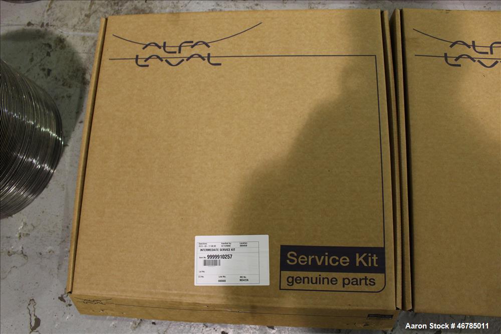 Used Lot of Alfa Laval Service Kits. Consisting of (2) major service