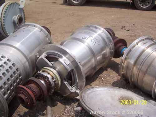 USED: Bird decanter centrifuge rotating assembly, 24 x 38 solid bowl,