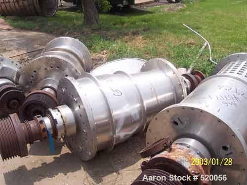 USED: Bird decanter centrifuge rotating assembly, 24 x 38 solid bowl,