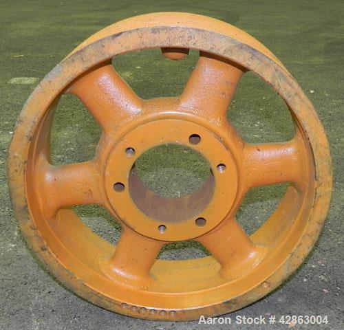 Used Sharples P4600 Motor Sheave, Carbon Steel. 18-1/2" Diameter, 8 g