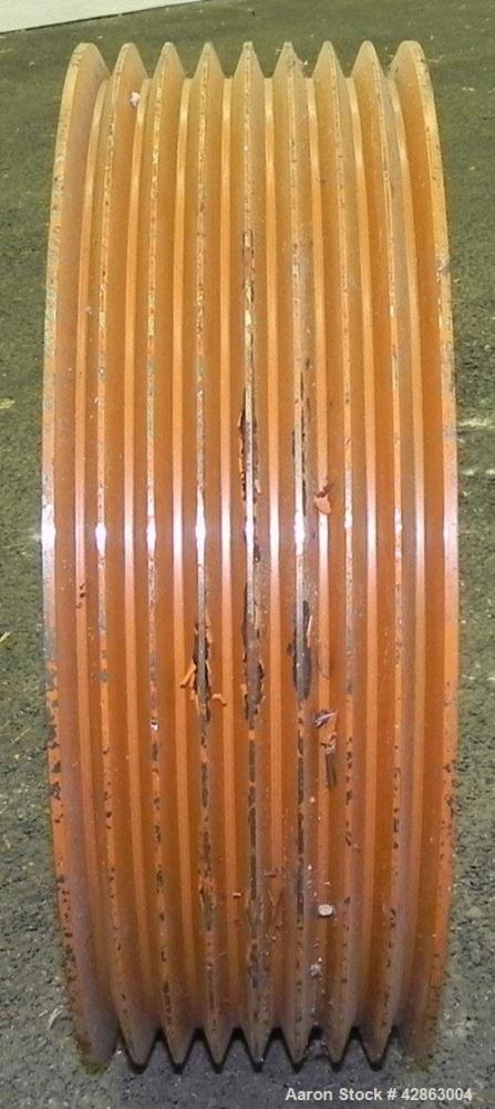 Used Sharples P4600 Motor Sheave, Carbon Steel. 18-1/2" Diameter, 8 g