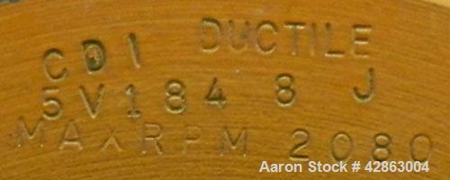 Used Sharples P4600 Motor Sheave, Carbon Steel. 18-1/2" Diameter, 8 g