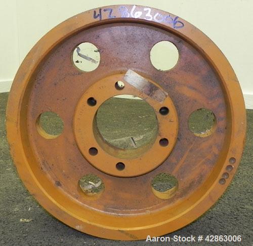 Used Sharples P4600 Motor Sheave, Carbon Steel. 17-1/2" Diameter, 8 g