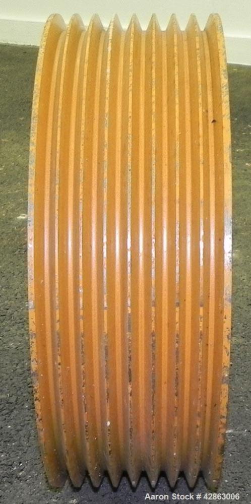 Used Sharples P4600 Motor Sheave, Carbon Steel. 17-1/2" Diameter, 8 g