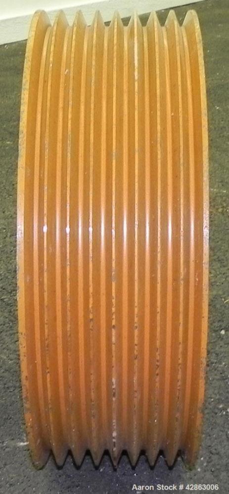 Used Sharples P4600 Motor Sheave, Carbon Steel. 17-1/2" Diameter, 8 g