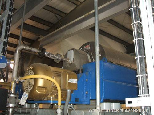 UsedCentrisys CS21-4 Solid Bowl Decanter Centrifuge. Stainless steel