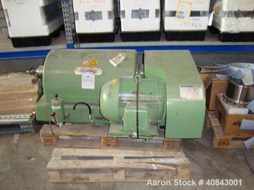 UsedFlottweg Z-1L Solid Bowl Decnater Centrifuge. Material of constru