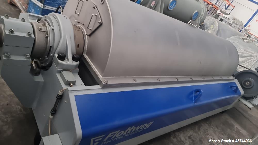 Used Flottweg Z6E-4/454 Solid Bowl Decanter Centrifuge. Stainless ste
