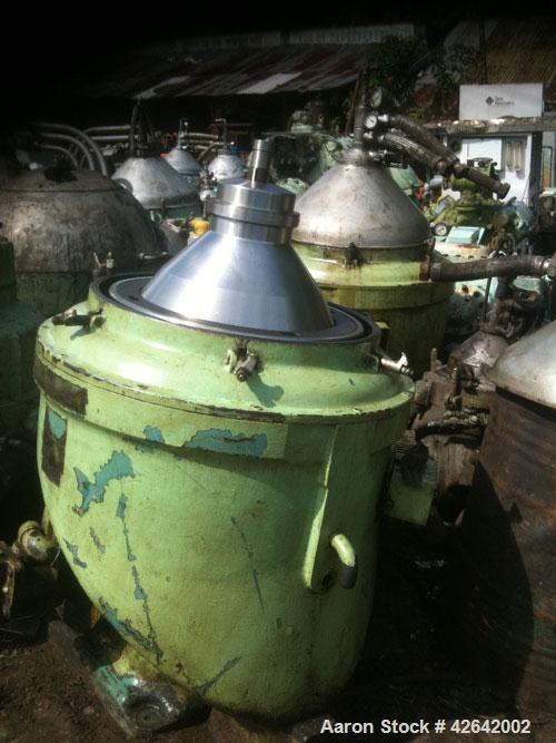 Used-Alfa Laval MOPX-213-TGT-24 Desludger Disc Ce