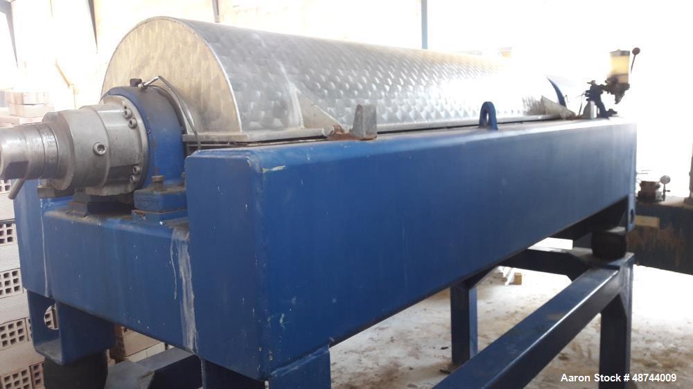 Used Flottweg Z4D-3/441 Tricanter Solid Bowl Decanter Centrifuge. Max