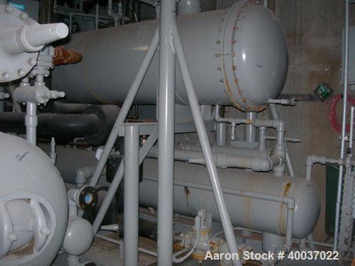 Used Frick Rotary Screw Packaged Chiller, Model RWB II 480E. Approxim