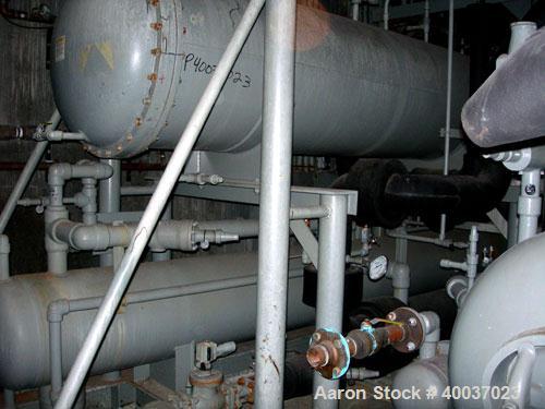 Used Frick Rotary Screw Packaged Chiller, Model RWB II 480E. Approxim