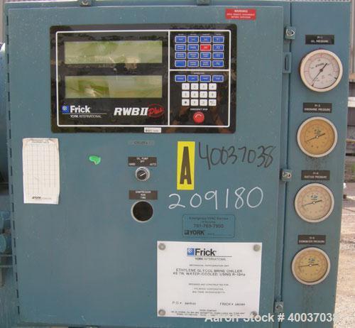 Used: Frick Ethylene Glycol Rotary Screw Chiller. (LOW TEMP) Model R