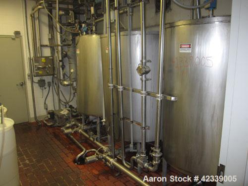 Used3 Tank CIP System rated at 150 GPM consisting of the following: