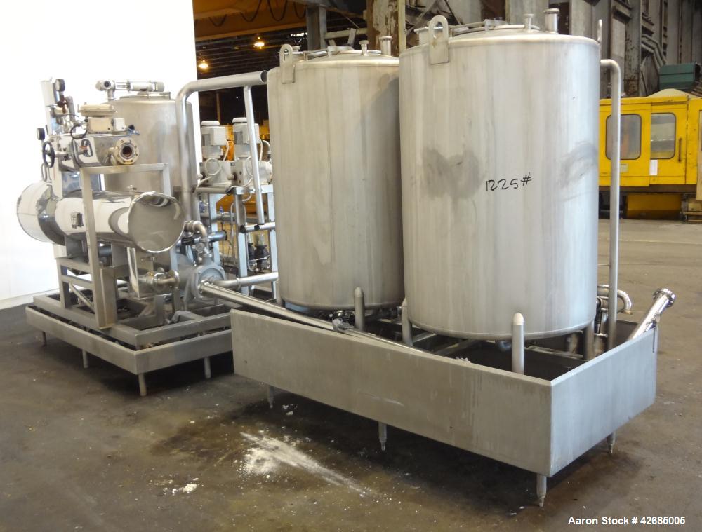 Used CIP System Consisting Of: (1) Skid with (1) Wilhelm Deller heat