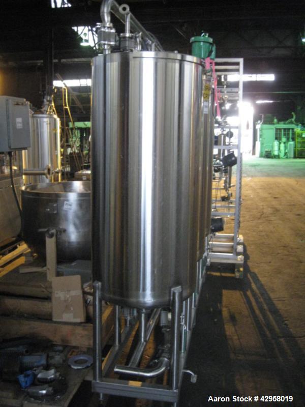 Used CIP system, with (3) approxiamtely 65 gallons stainess steel tan