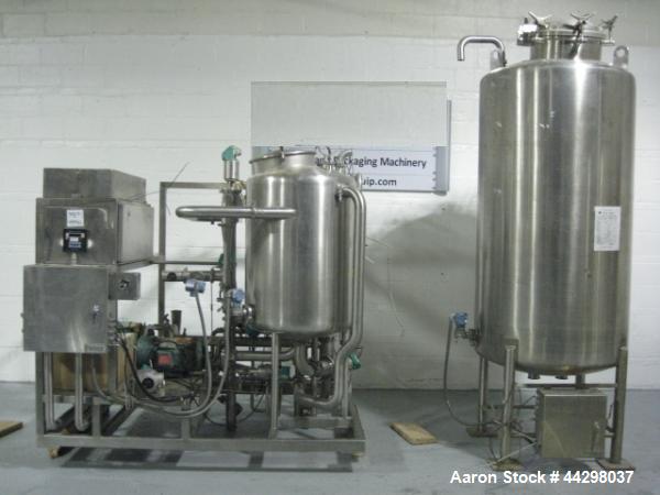 Used CIP System with make up tanks, storage tank, pumps and controls.