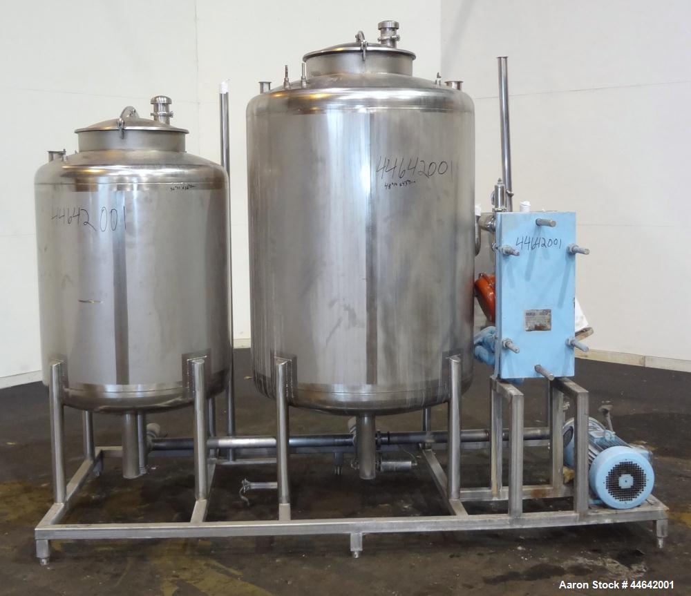 Used JCS Process & Control CIP System, stainless steel, consisting of