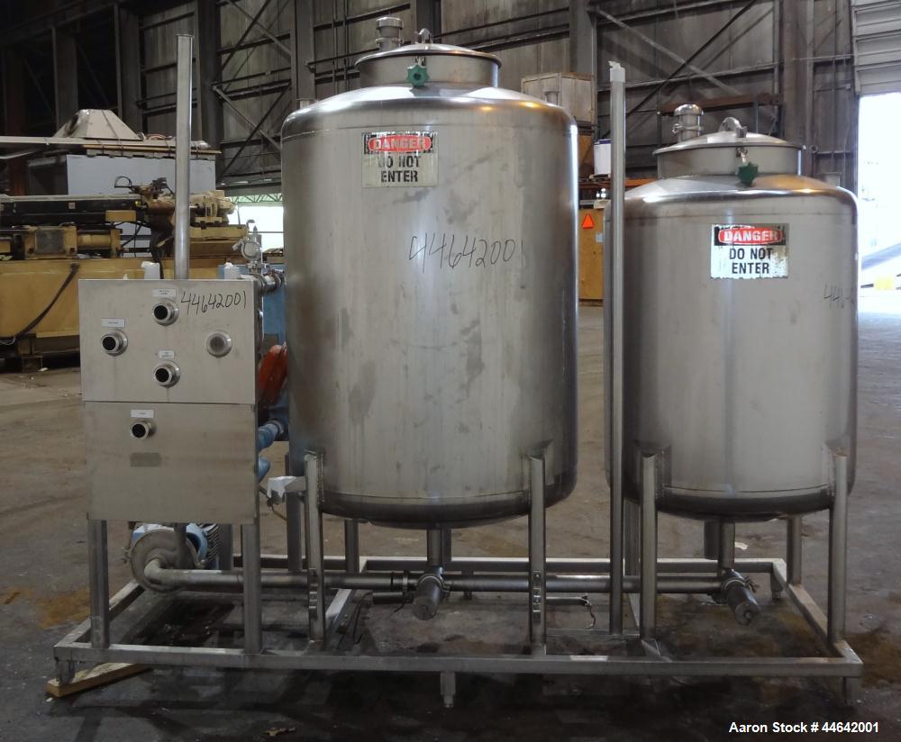 Used JCS Process & Control CIP System, stainless steel, consisting of