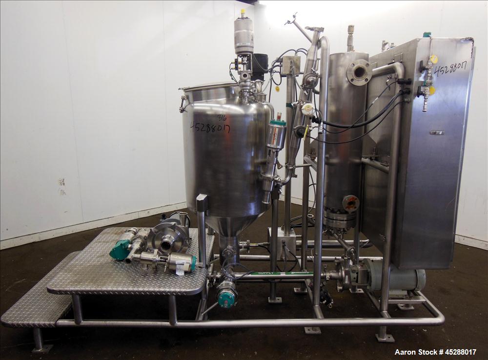 Used Custom Stainless Steel Fabricating CIP Clean In Place Skid, 316