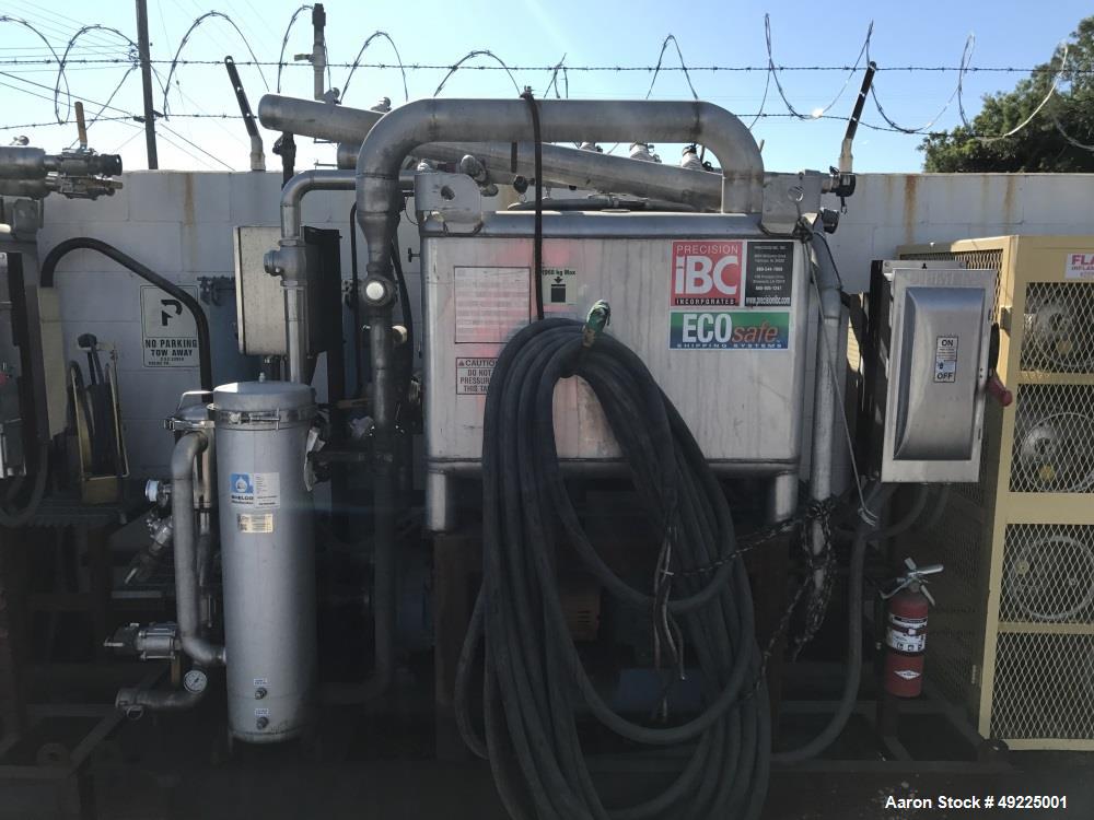 Used Passivation Skid. Consisting of: 100 Gallon tote tank, Stainless