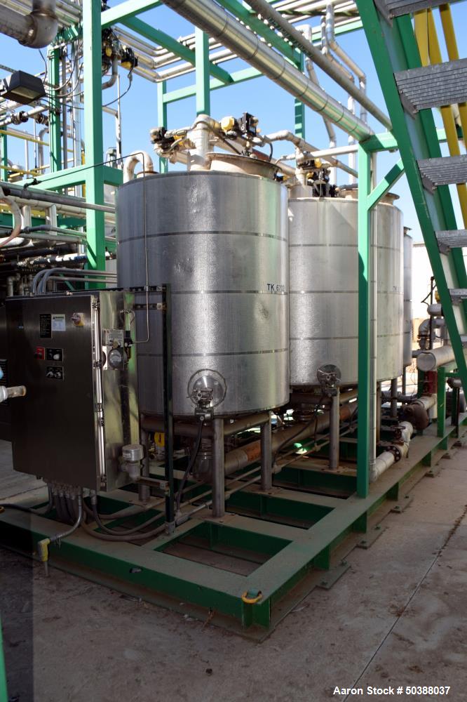 Used CIP Skid. Consisting of: (1) Approximate 1200 Gallon Stainless S