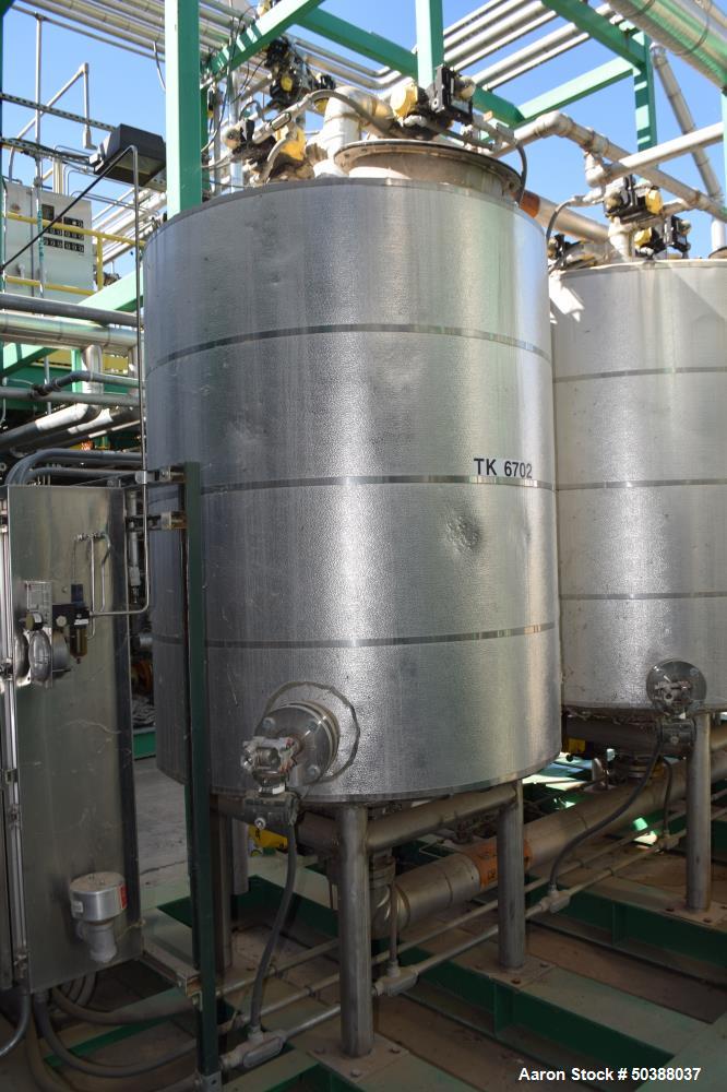 Used CIP Skid. Consisting of: (1) Approximate 1200 Gallon Stainless S
