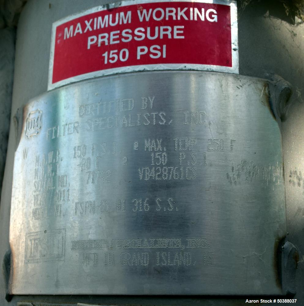 Used CIP Skid. Consisting of: (1) Approximate 1200 Gallon Stainless S