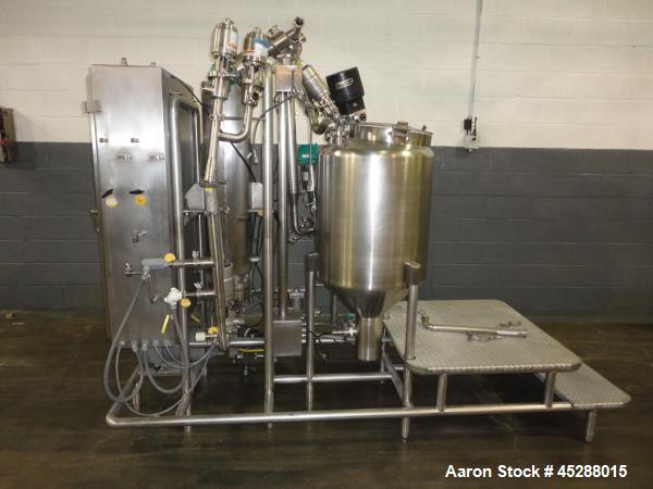 Used Custom Stainless Steel Fabricating CIP Clean In Place Skid. 316