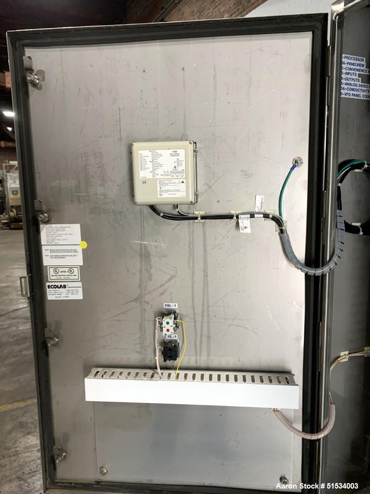 Used Ecolab Clean In Place (CIP) System, Model CIP3, 304 Stainless St
