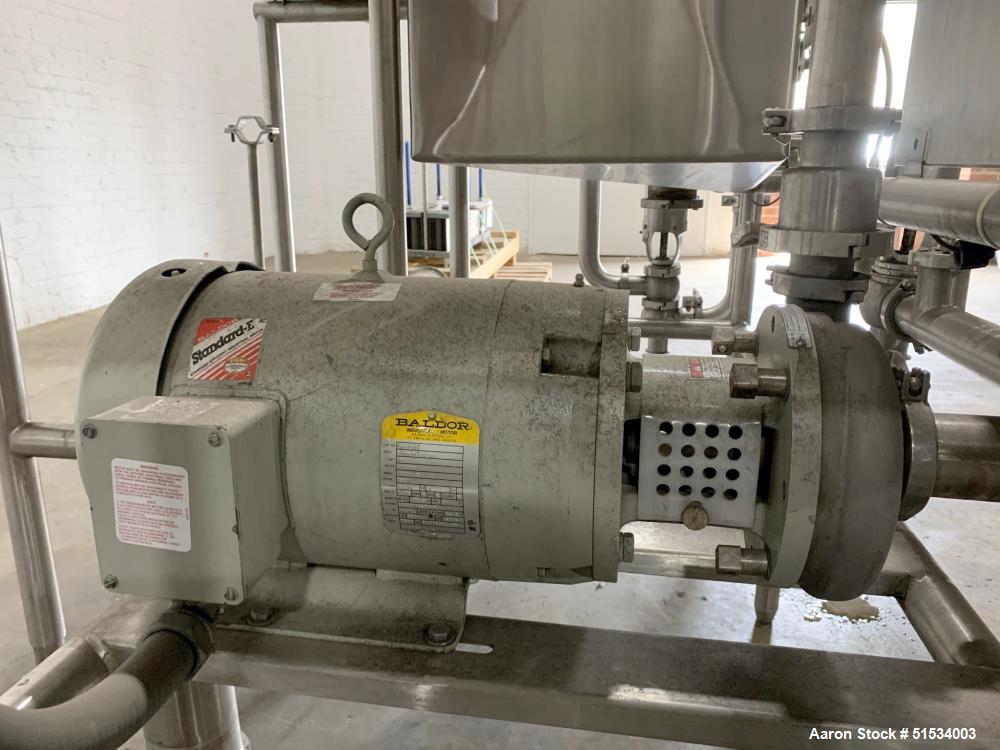 Used Ecolab Clean In Place (CIP) System, Model CIP3, 304 Stainless St