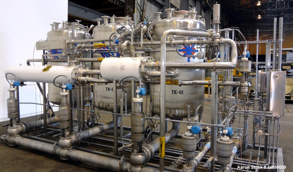 Used Hartel CIP Clean In Place Skid consisting of: (1) Pre-rinse tank