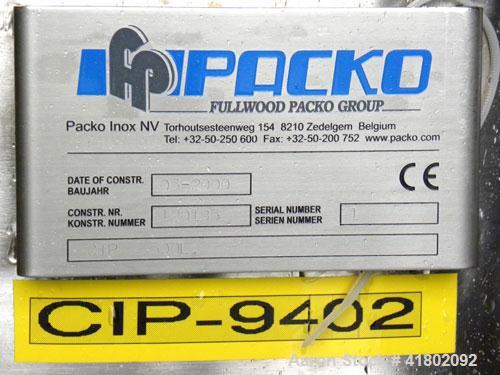 Used Packo Inox PMC Mobile Clean In Place System consisting of: (1) P